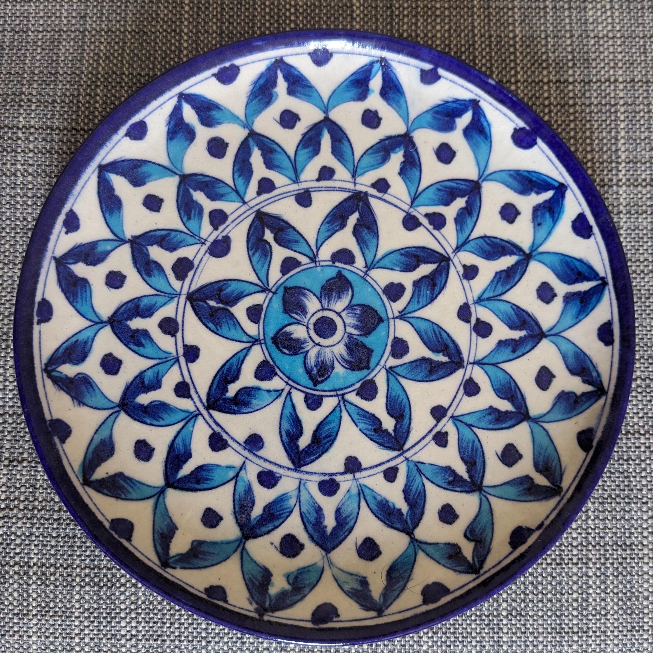Decorative Blue Pottery Plates - Etsy