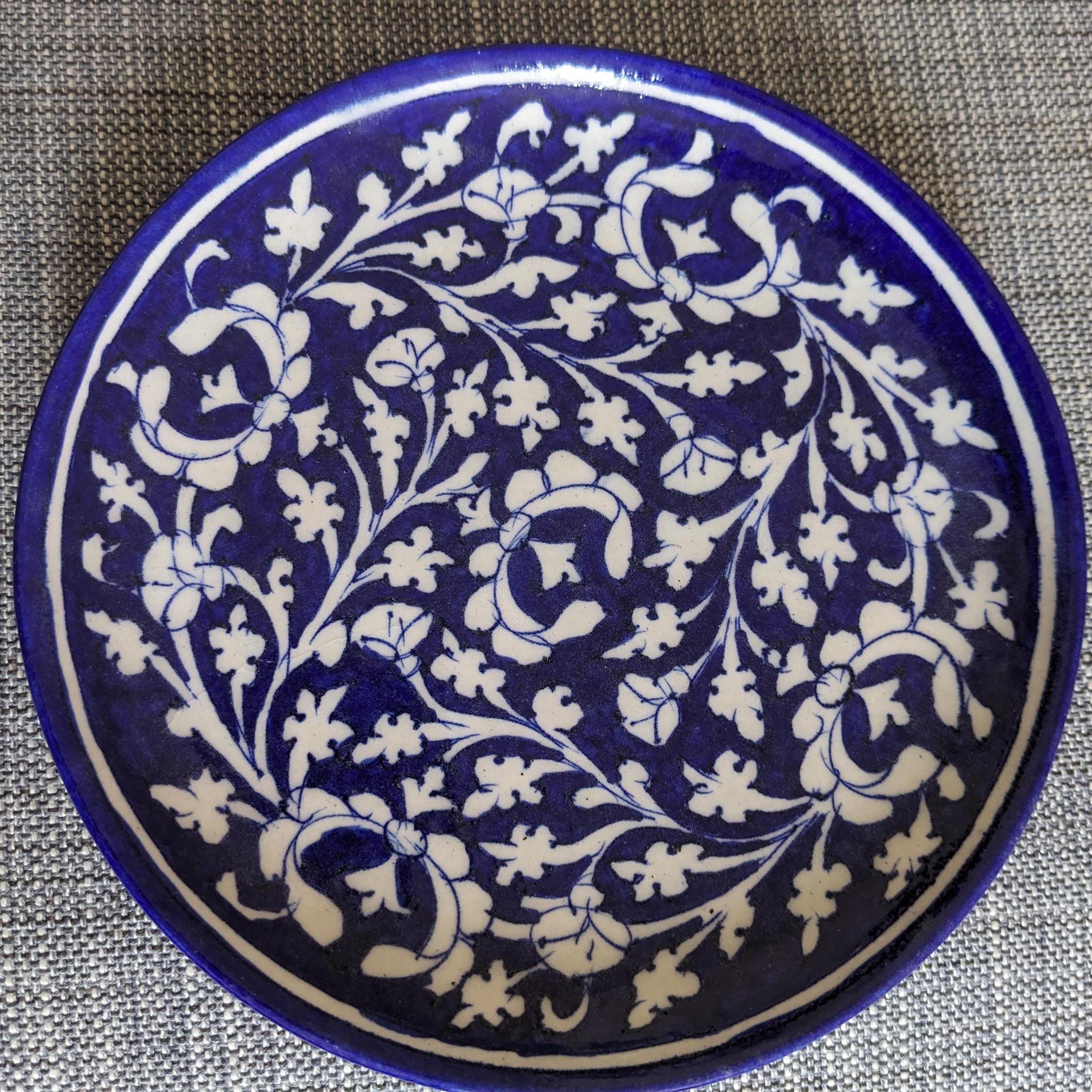 Decorative Blue Pottery Plates - Etsy