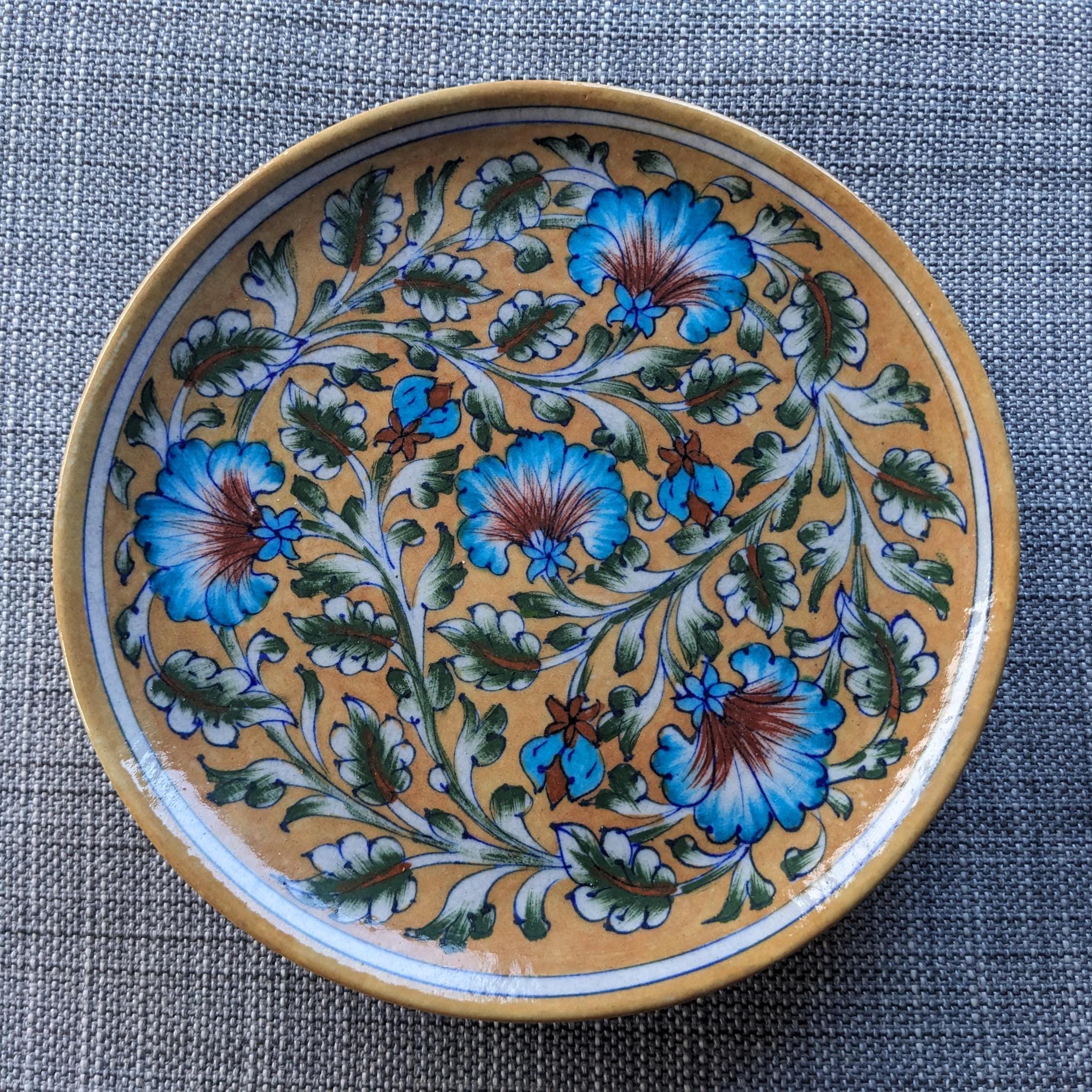Decorative Blue Pottery Plates - Etsy