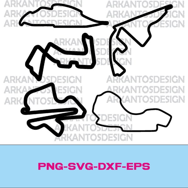 Formula 1 Circuits Svg - Etsy Ireland