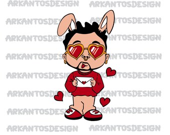 Bunny SVG Layered SVG, El Conejo Malo Svg, Instant Download, Png ...