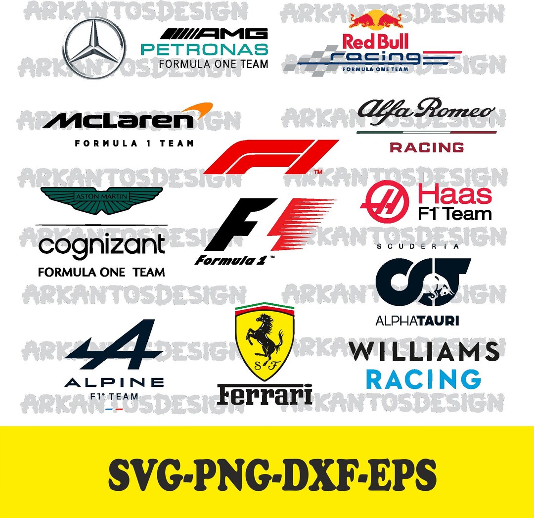 All 2023 Formula 1 F1 Team Logo / Instant Download / Digital - Etsy Canada