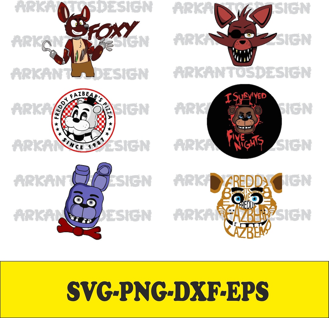FNAF Bundle Svg FNAF Svg Five Nights at Freddy's Set - Etsy Singapore