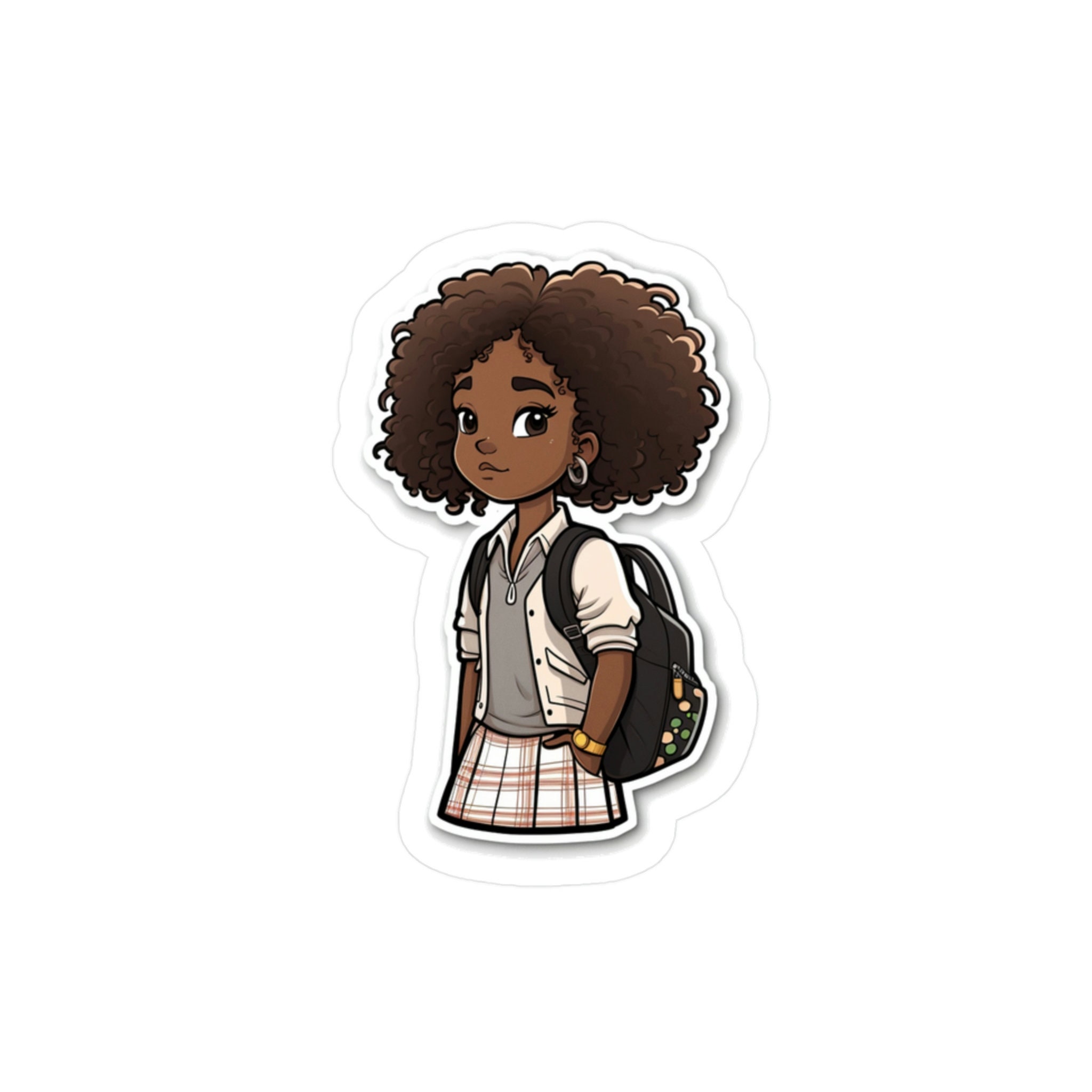 School Girl Sticker Weatherproof Sticker Feminist Sticker Girl Power ...