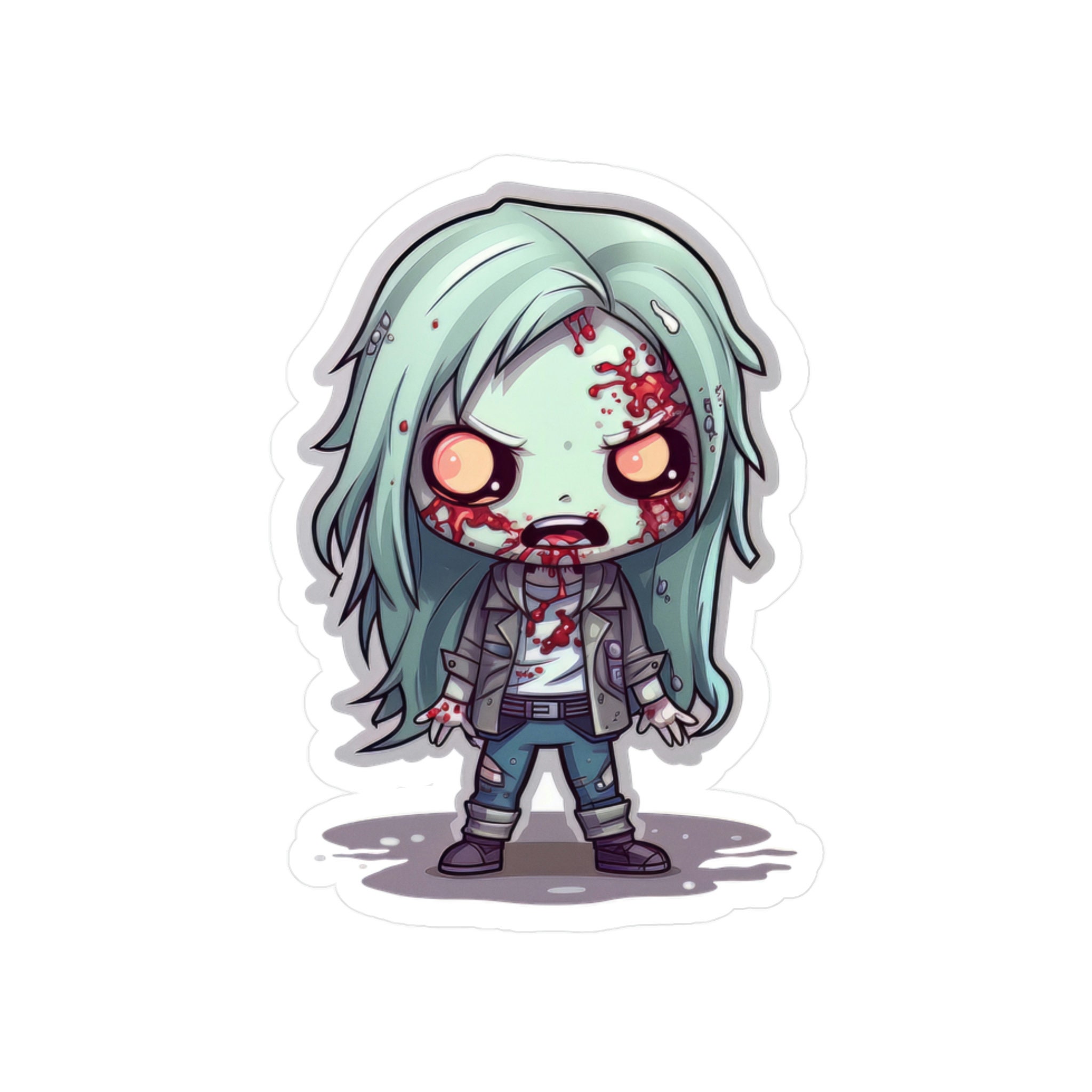 Cute Zombie Cartoon Girl