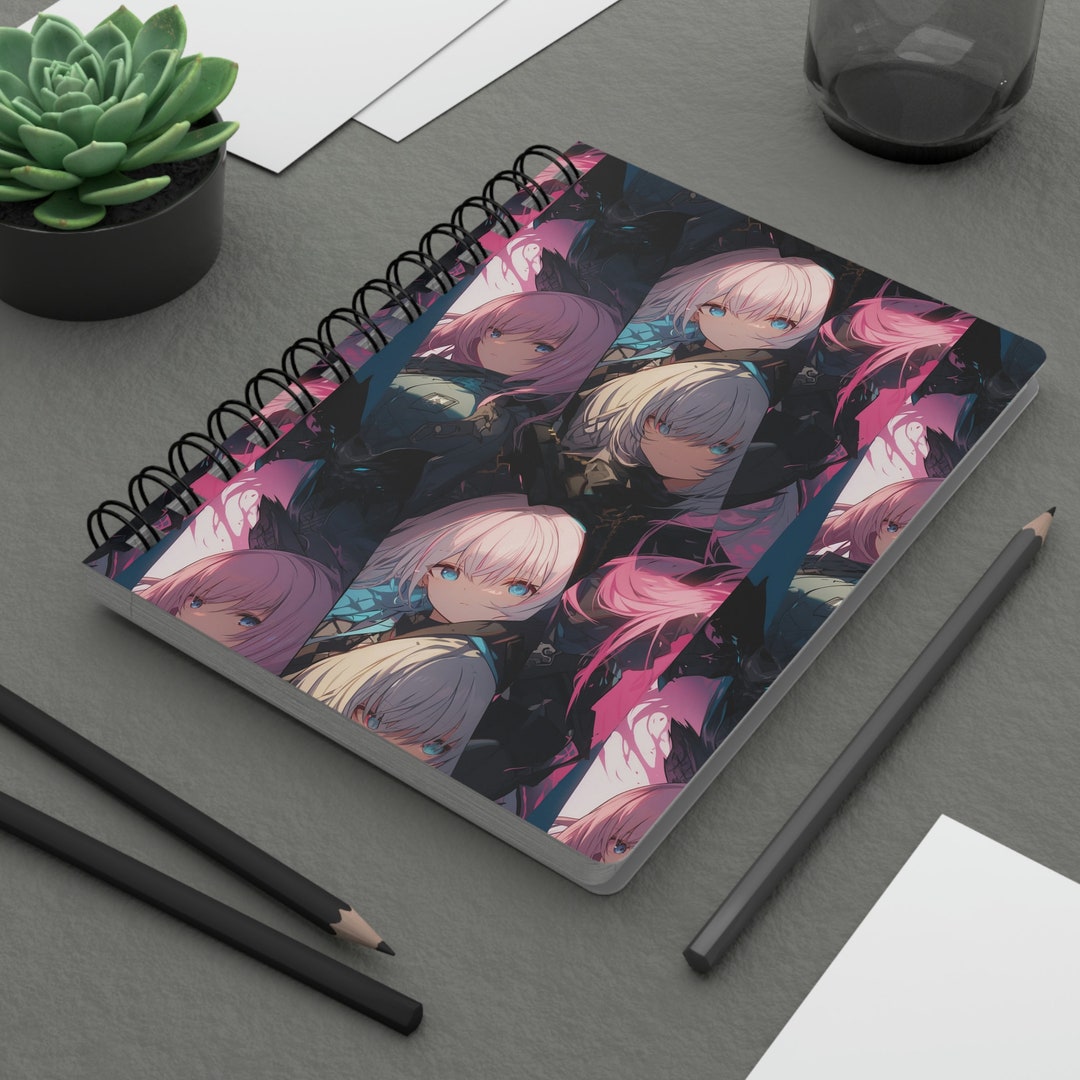 Mecha Anime Girls Spiral Bound Journal, Cute Anime, Mecha Anime, Kawaii ...