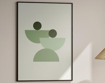 Sage Green Boho Wall Art - Etsy