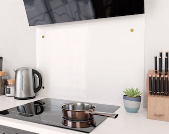 Kitchen Backsplash for Stove, Stove Back Cover, Glass Splashback, Stove ...