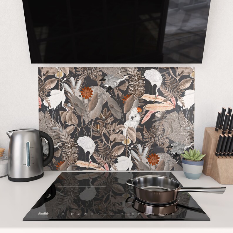 Glass Stove Backsplash Kitchen Splashback Wall Panel Behind - Etsy