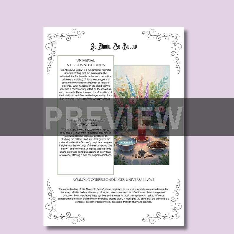 Ceremonial Magic Grimoire, Printable Book of Shadows, Witchcraft Pages, Spellbook, PDF - Etsy