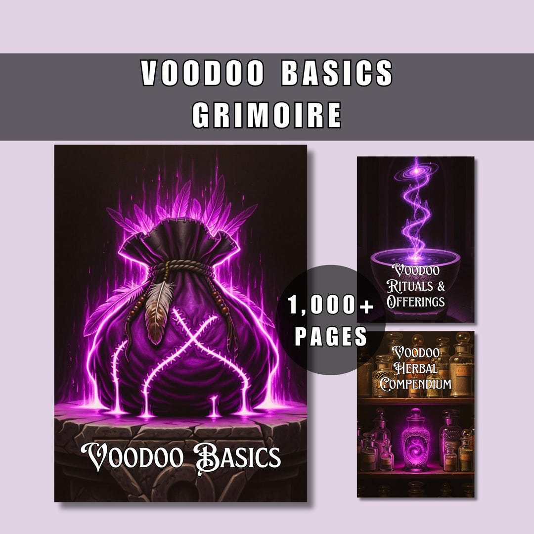 Voodoo Grimoire Starter Kit, Printable Book of Shadows (PDF) - Etsy