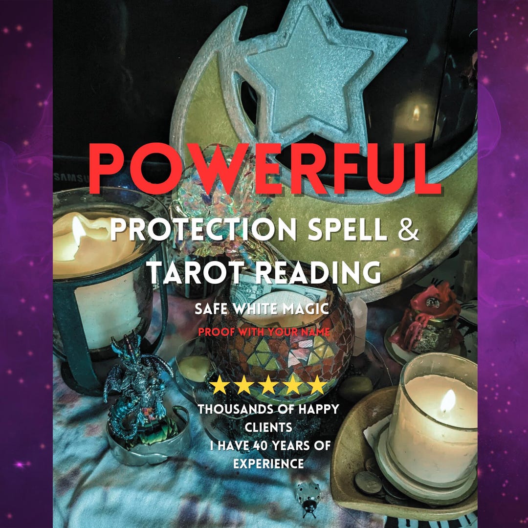 Protection Spell & Tarot Card Reading | White Magic | Witch | Protection Magic - Etsy