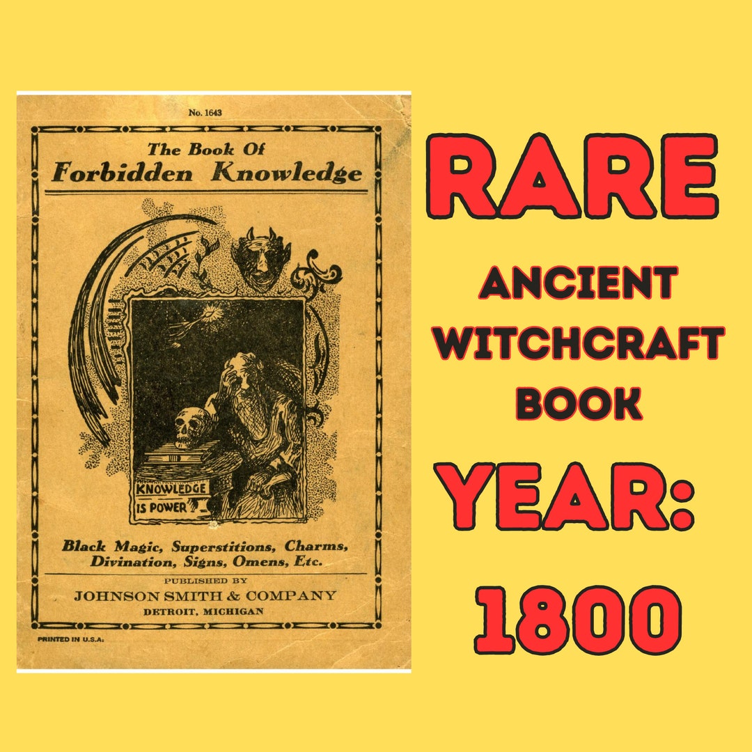 RARE FORBIDDEN Ancient Book the Book of Forbidden Knowledge - Etsy