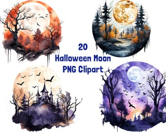 Creepy Cuties Halloween Clipart Bundle 15 Spooky Characters - Etsy