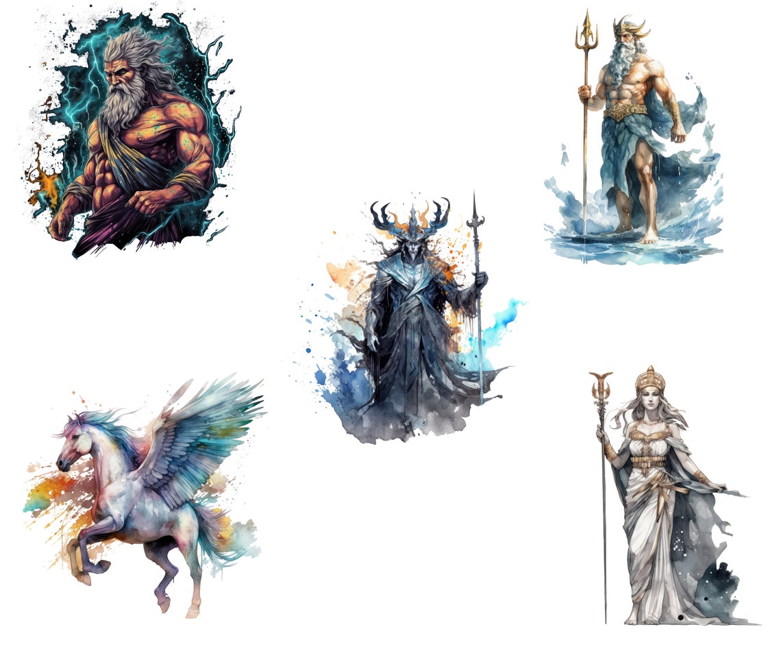 Greek Mythology Fantasy Clipart, PNG Transparent, Junk Journal, Collage ...