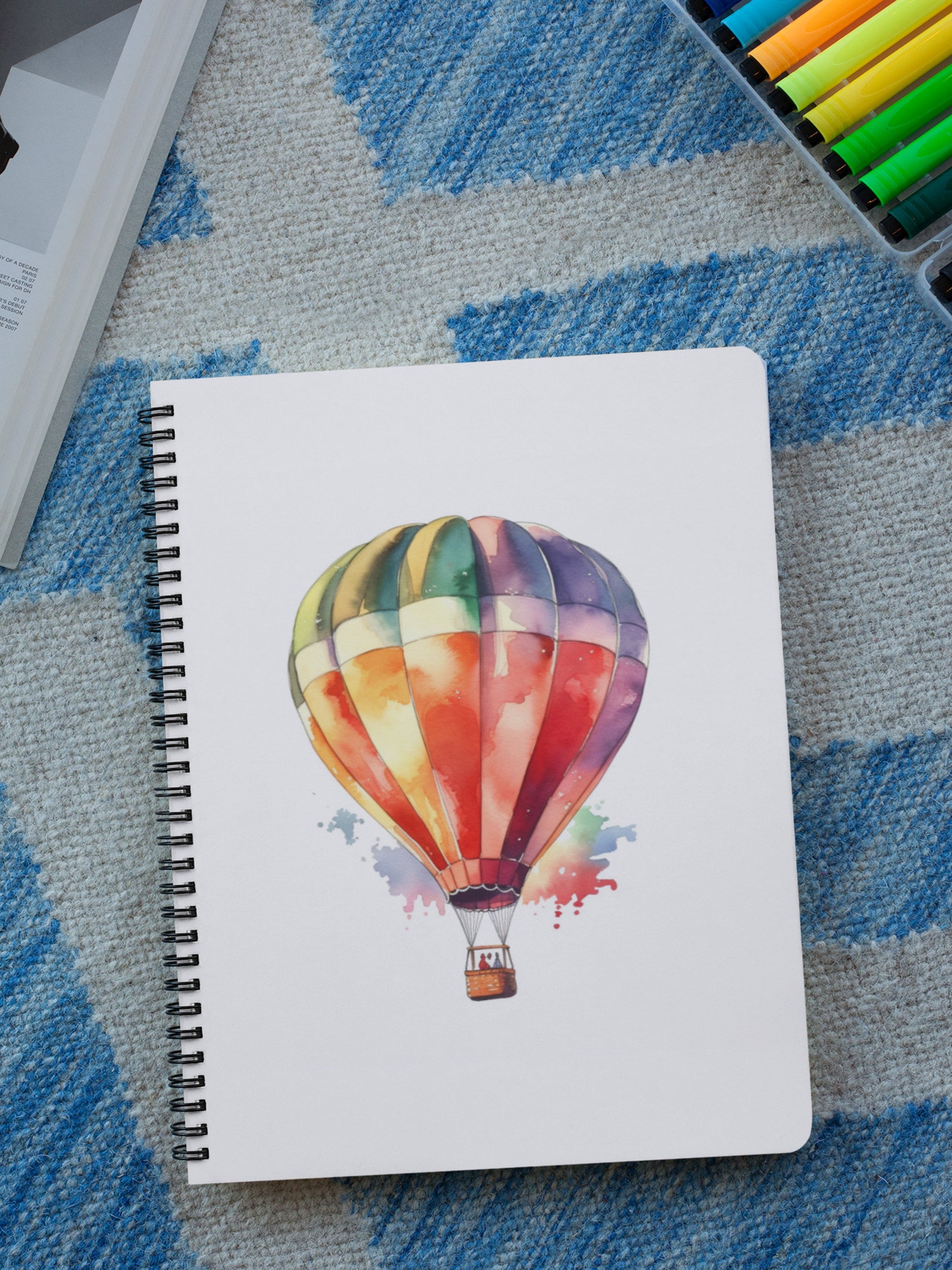 Watercolor Hot Air Balloon Clipart, Hot Air Balloon Png, Balloon ...