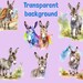 Donkey Clipart, Farm Donkey Png, Cute Donkey Clipart, Watercolor ...