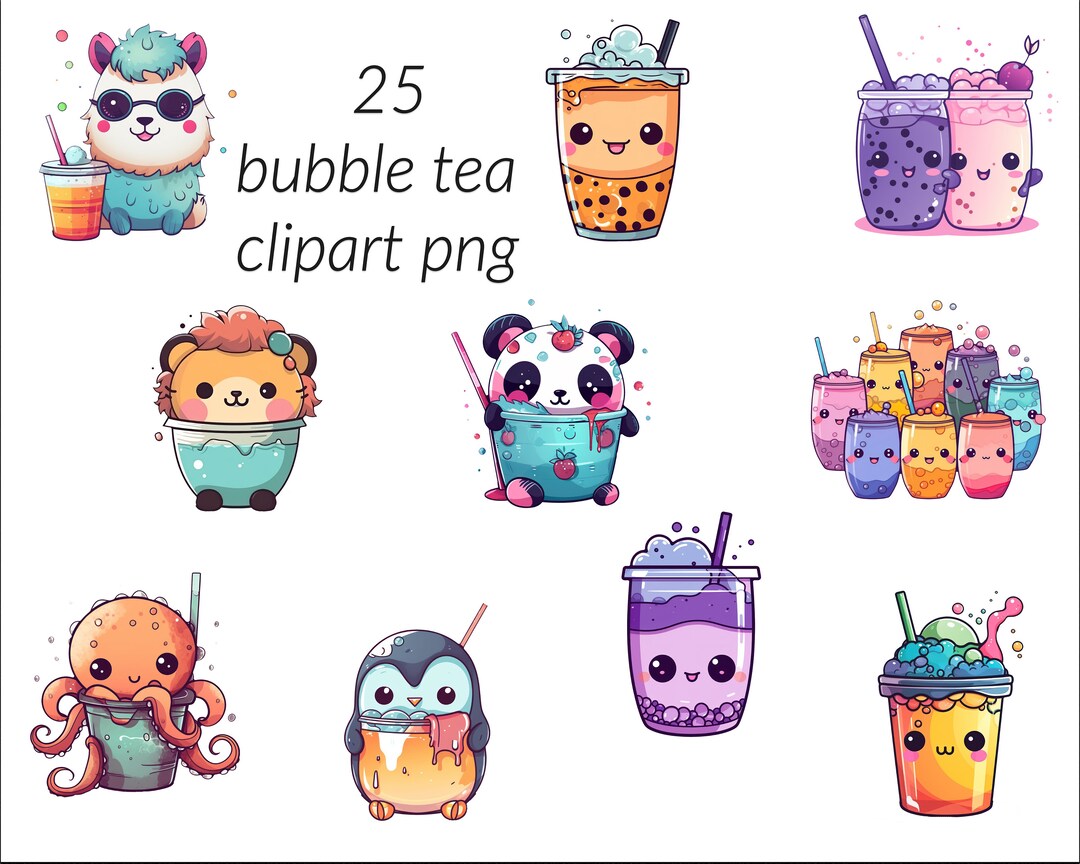 Cute Bubble Tea Clipart, Kawaii Bubble Tea Png, Cute Kawaii Boba Tea ...