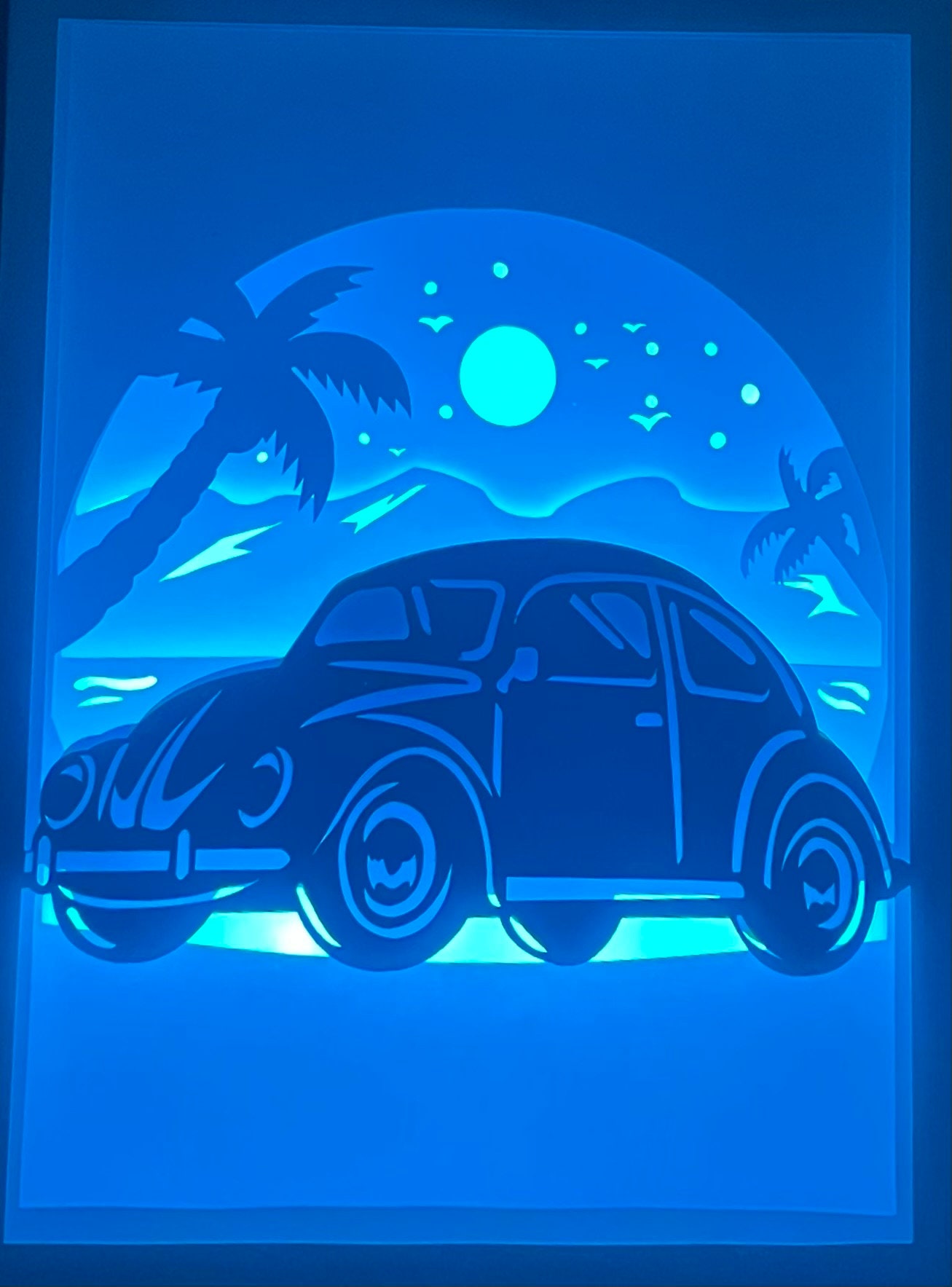 Lightbox SVG PDF PNG Digital File to Create a Light Box Type Car Beetle ...