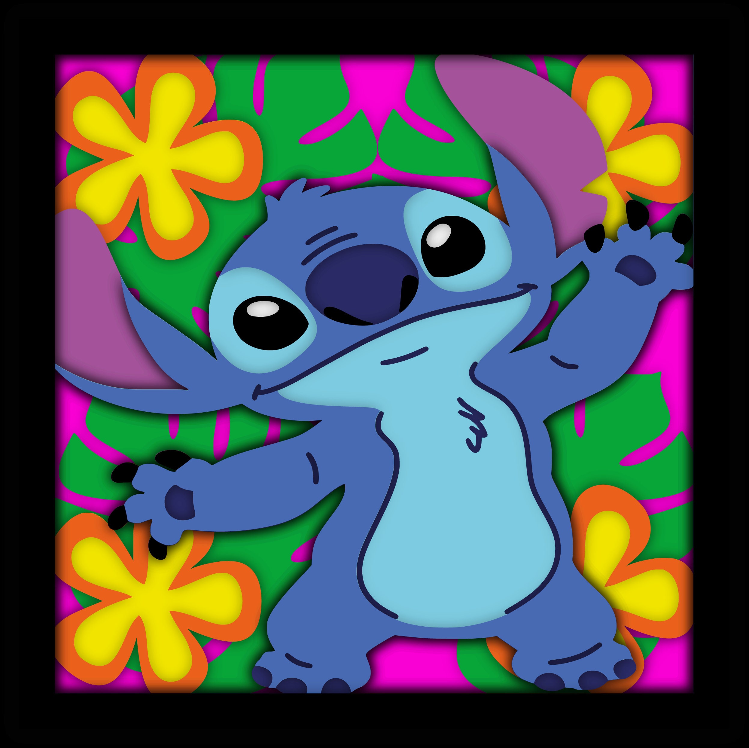 Shadow Box Stitch Multilayer 3D Digital File SVG PNG PDF, Svg Stitch ...