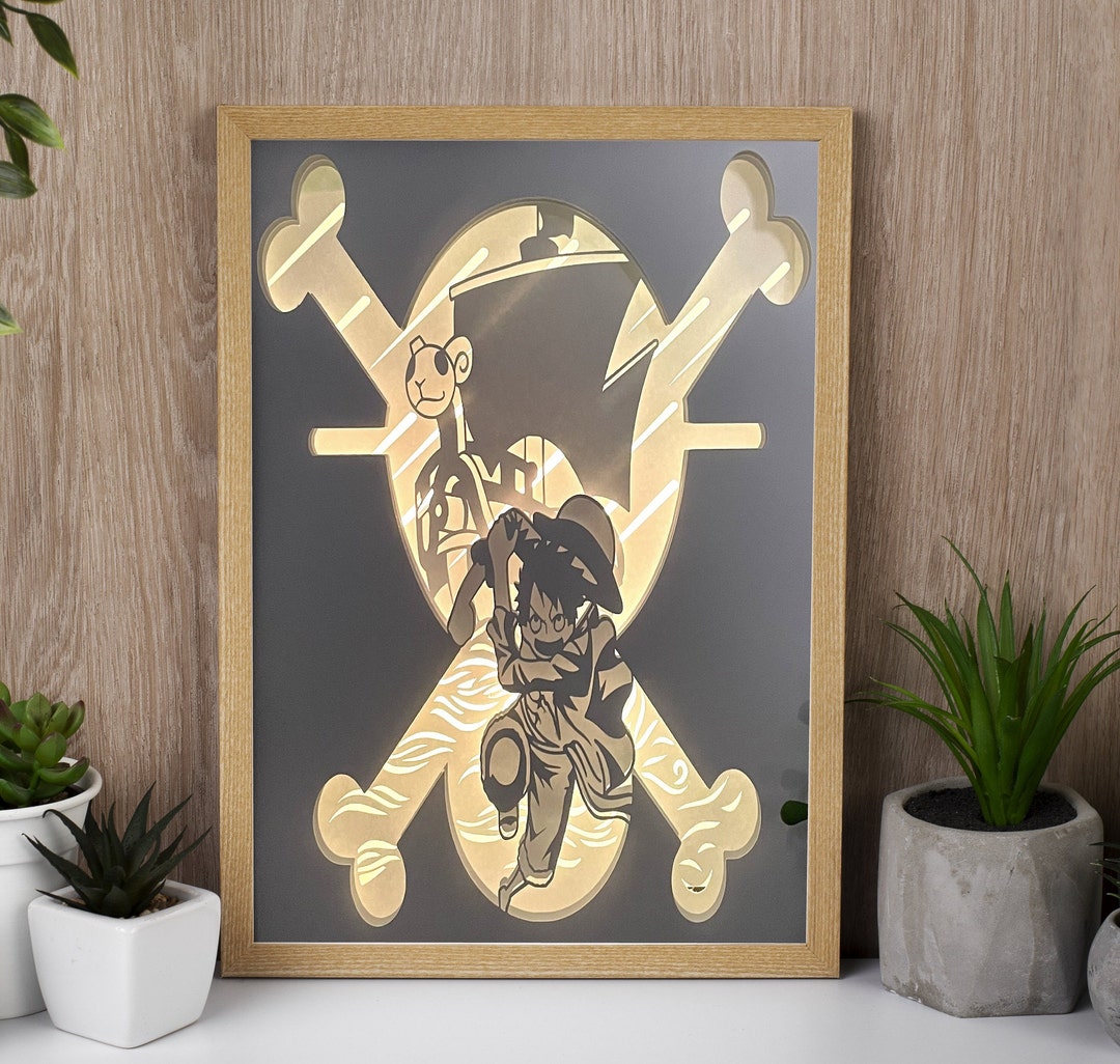 Lightbox One Piece Luffy and His Boat Digital File to Create a Light ...