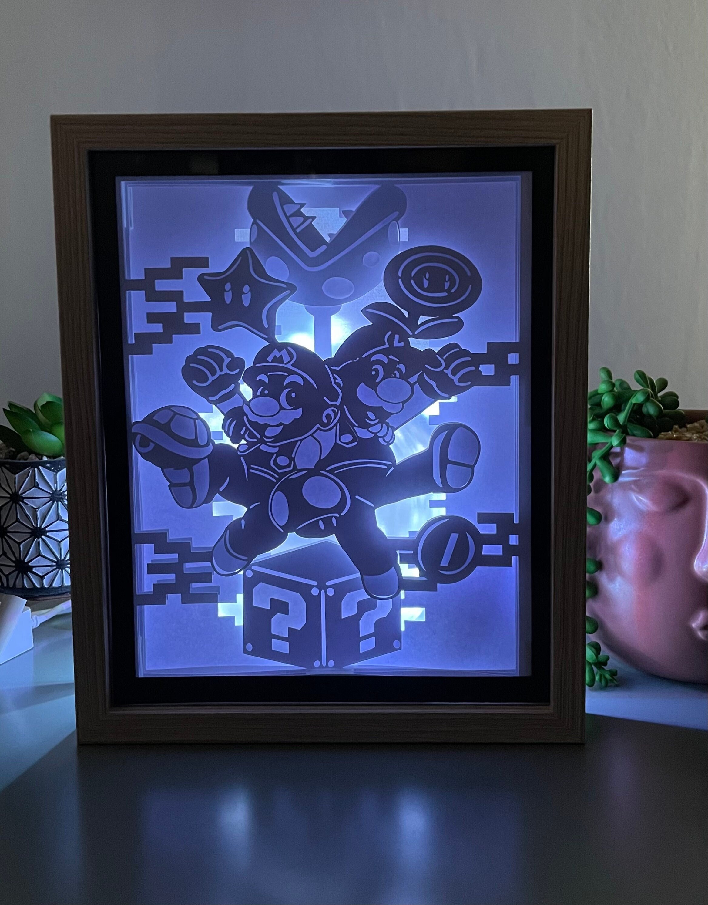 Digital File to Create a Lightbox Light Frame in SVG PNG PDF Format ...