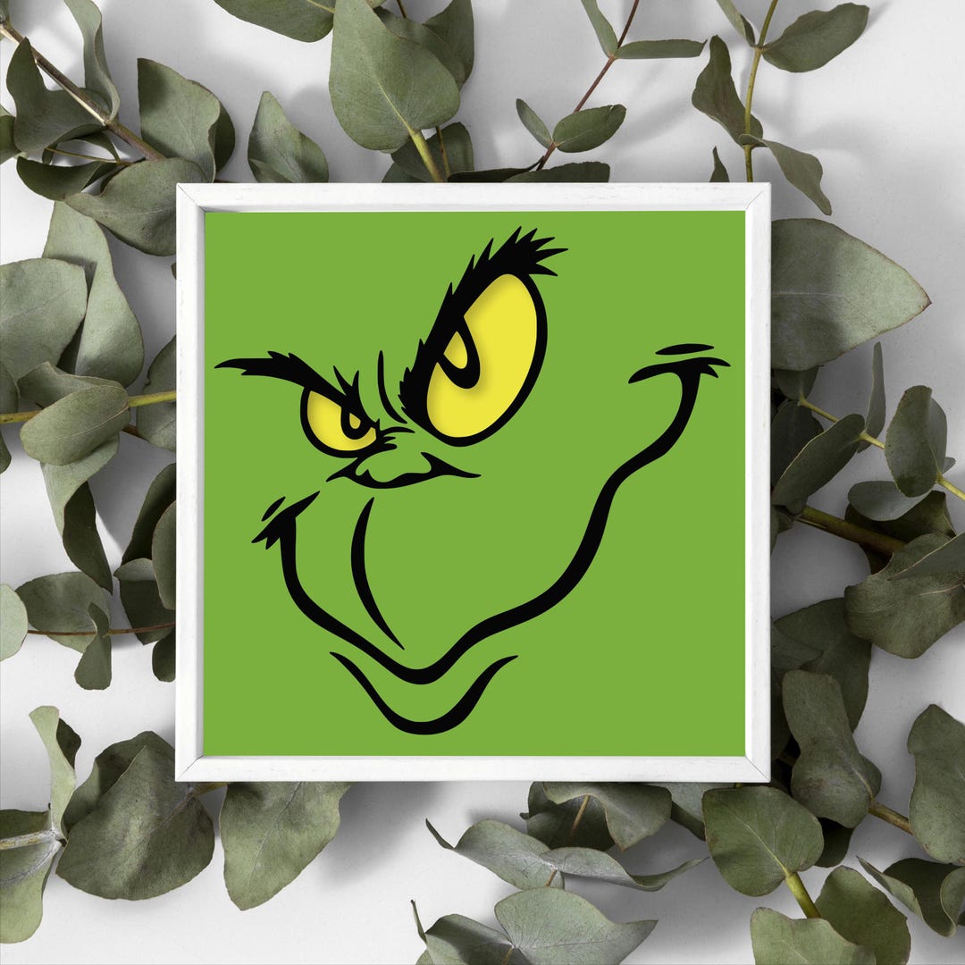 Grinch Shadow Box Christmas Multilayer 3D SVG Digital File, Grinch Svg ...