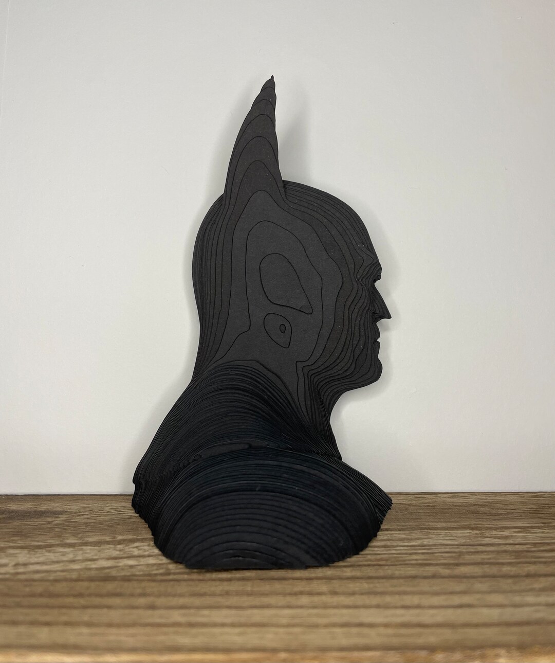 Super Hero Profile Sculpture in Paper Immediate Download - Etsy