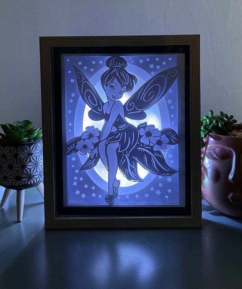 Lightbox SVG fée clochette fichier numérique - Etsy France