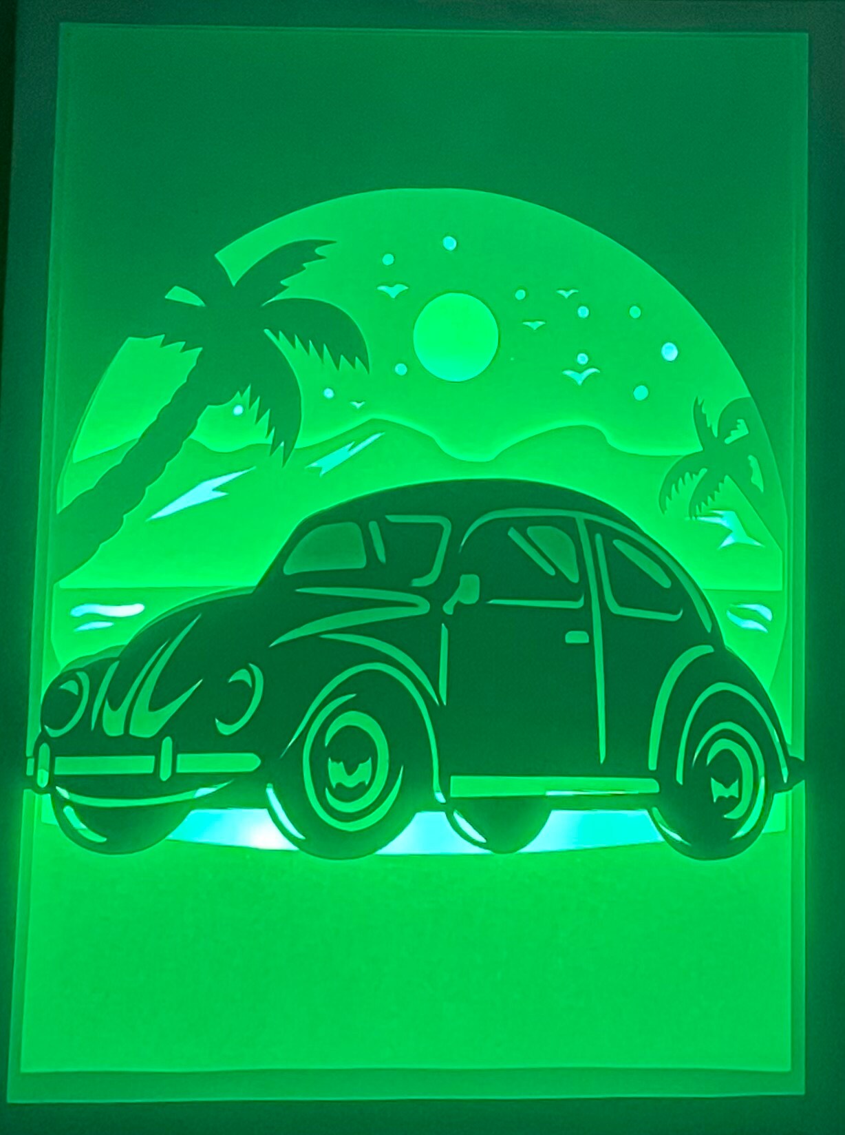 Lightbox SVG PDF PNG Digital File to Create a Light Box Type Car Beetle ...