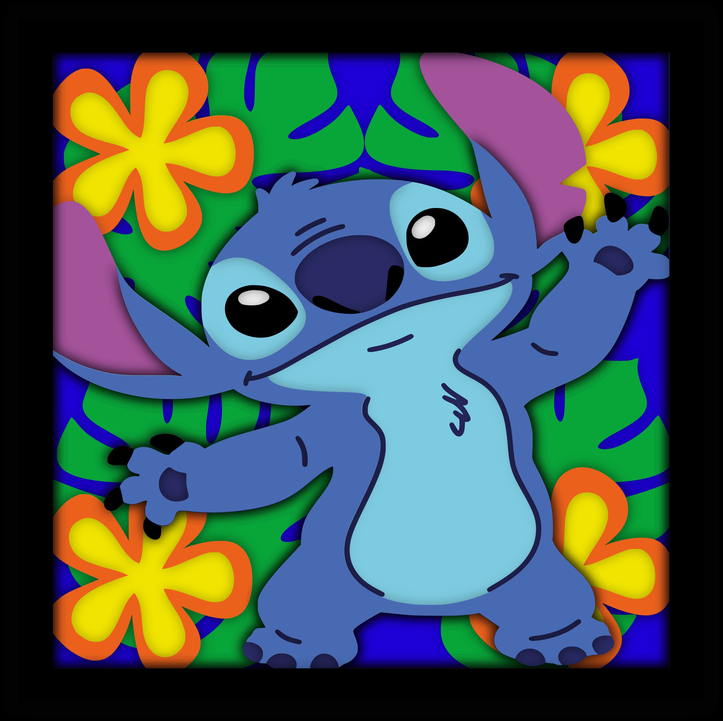 3D Multi-layered Stitch Shadow Box Digital File SVG PNG PDF, SVG Stitch ...