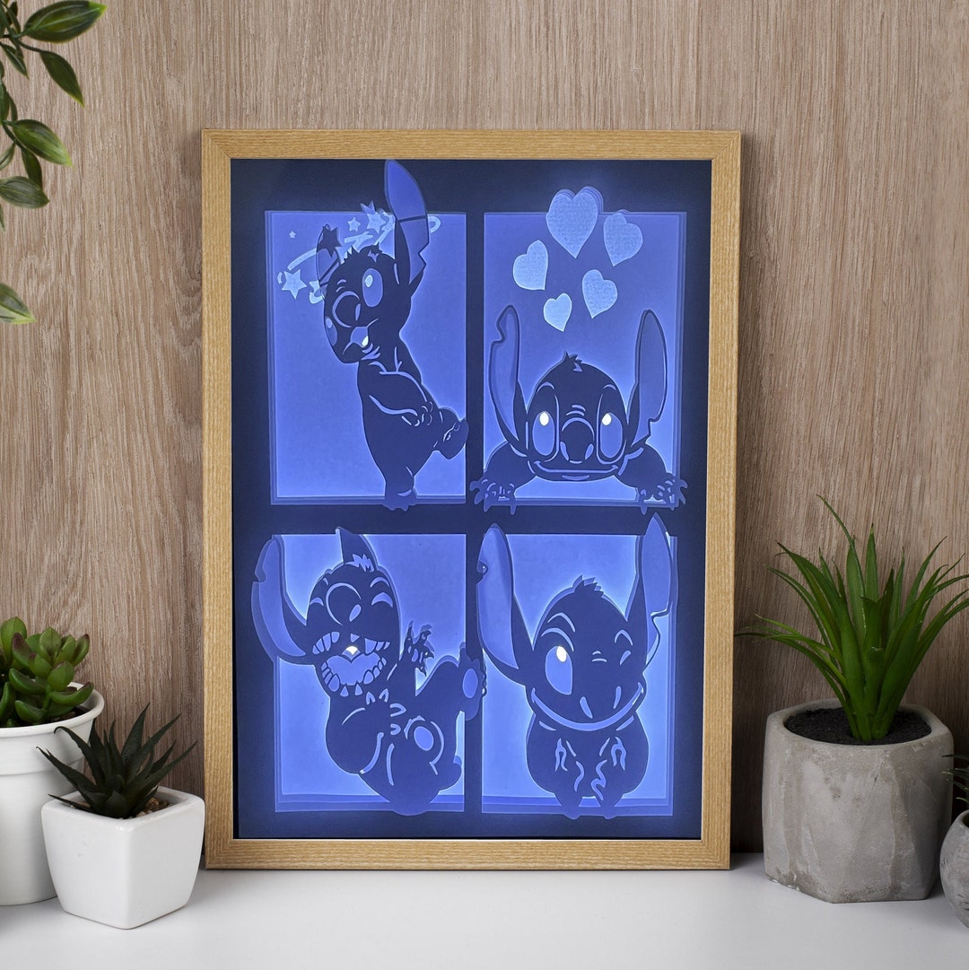 Lightbox Stitch SVG PDF PNG, Stich Svg Cutting Template, Angel Light ...