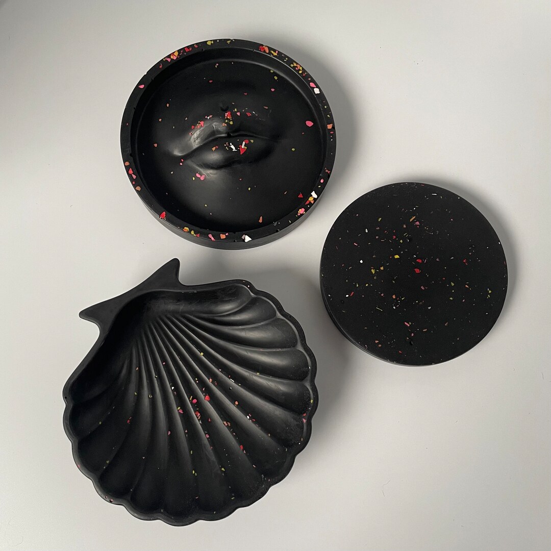 Black Neon Terrazzo Set - Etsy