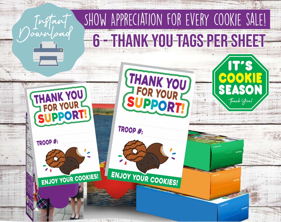 Girl Scout Cookies, Girl Scout, Girl Scout Cookie Thank You, GS Cookie ...