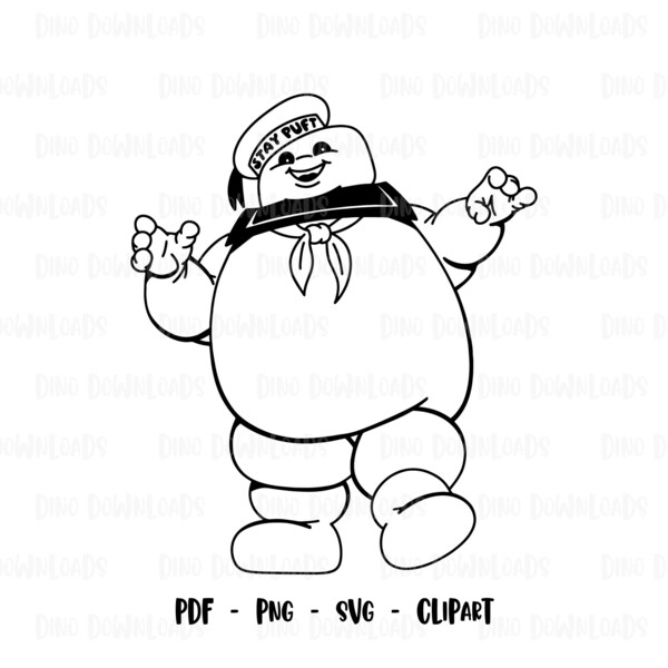 Stay Puft Marshmallow Man Pattern - Etsy