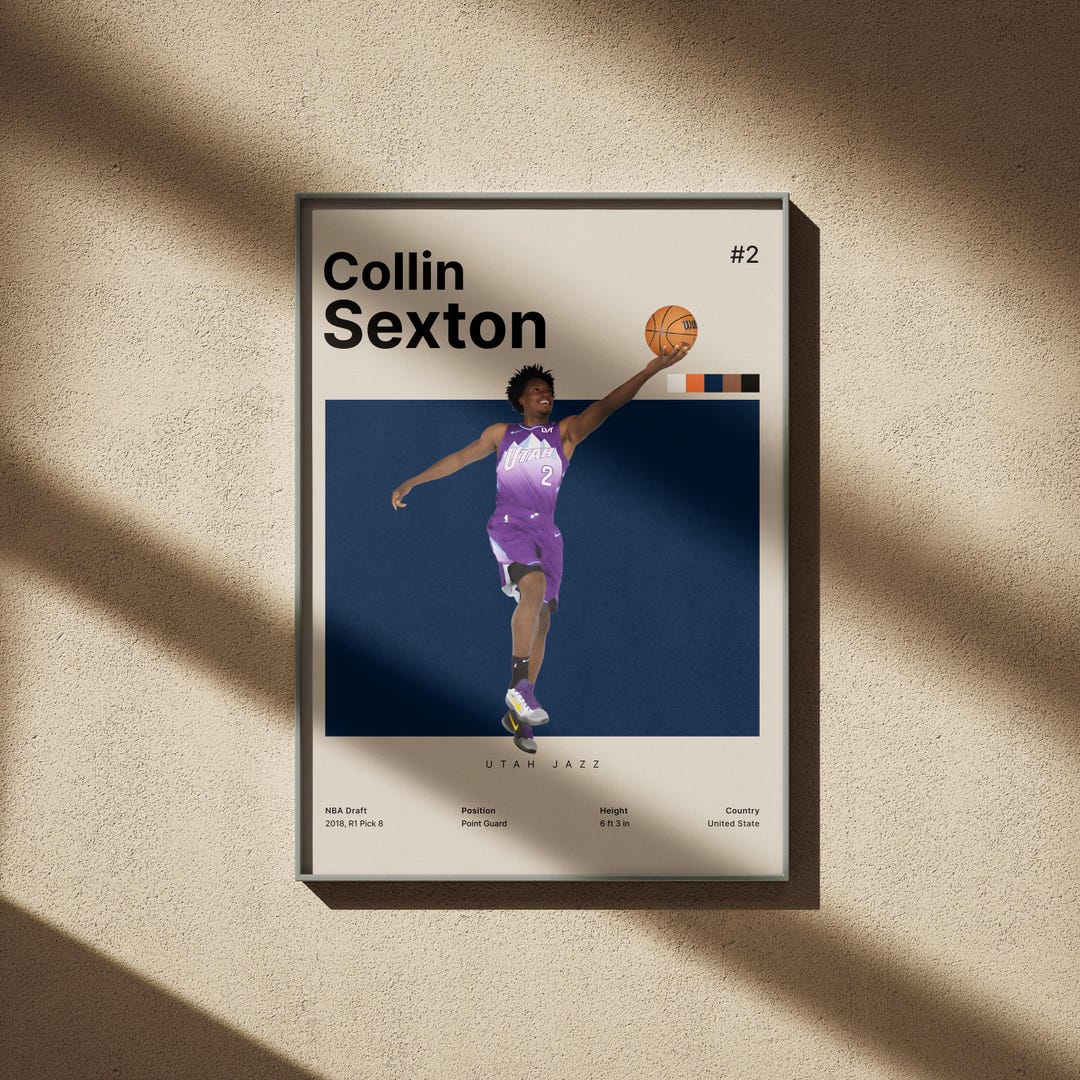 Collin Sexton Poster, Basketball Print, Basketball Fan Gifts ...
