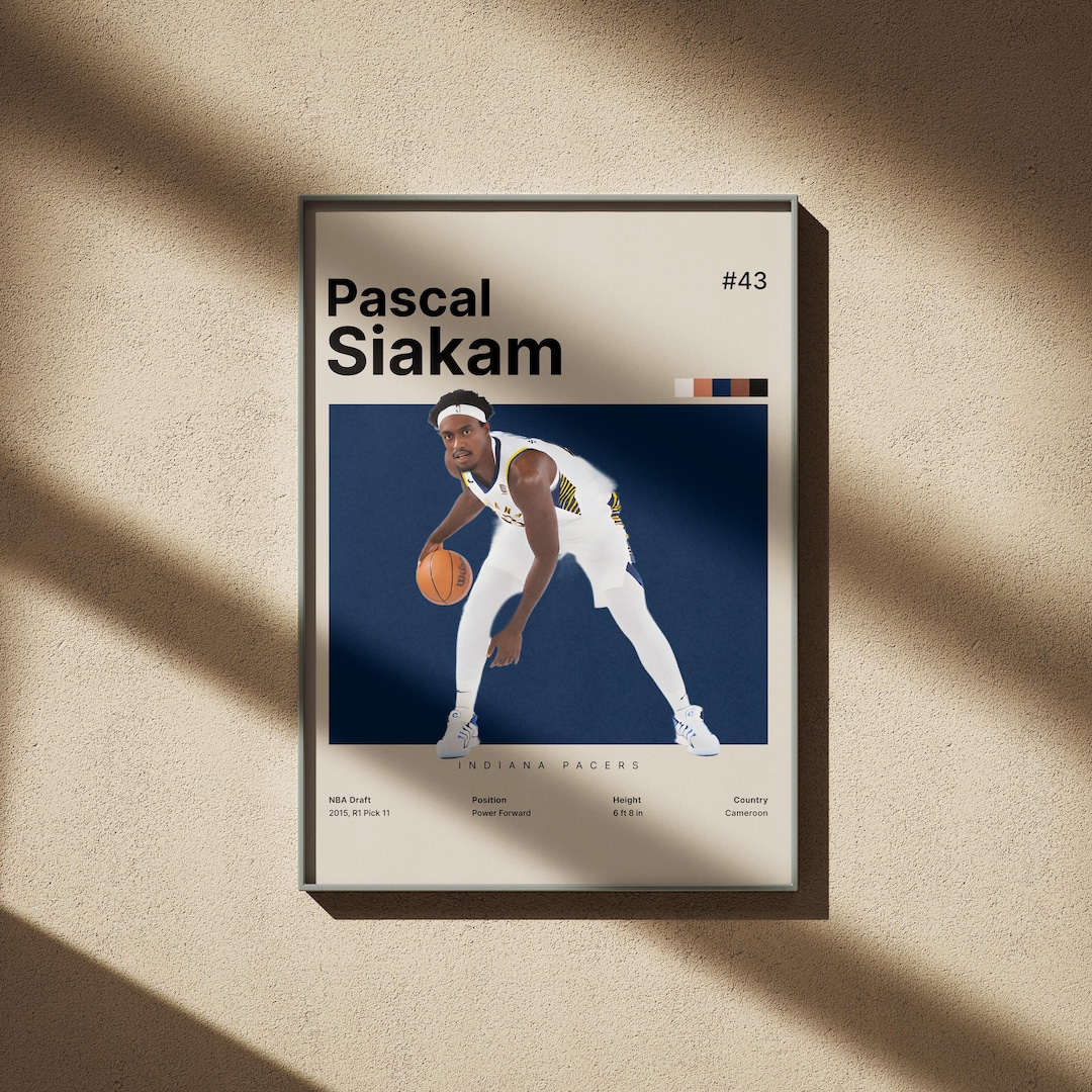 Pascal Siakam Poster, Basketball Print, Basketball Fan Gifts ...