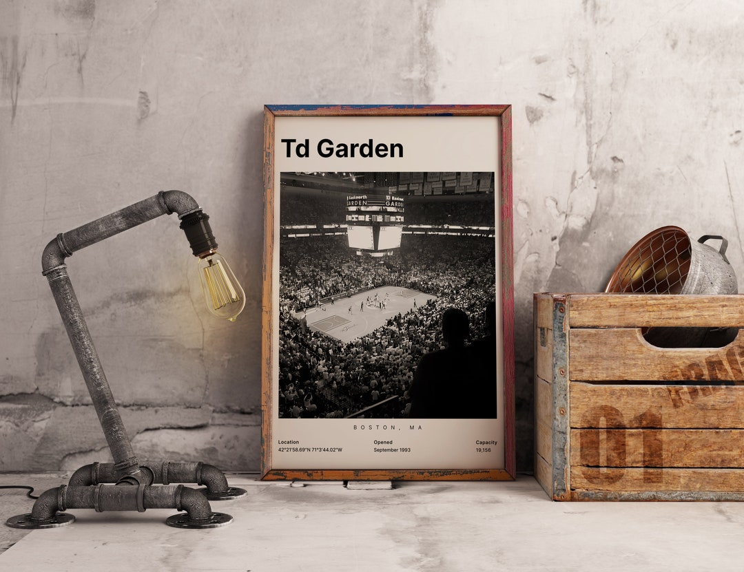 Td Garden Stadium Poster, Boston Celtics Stadium Poster, NBA Poster ...