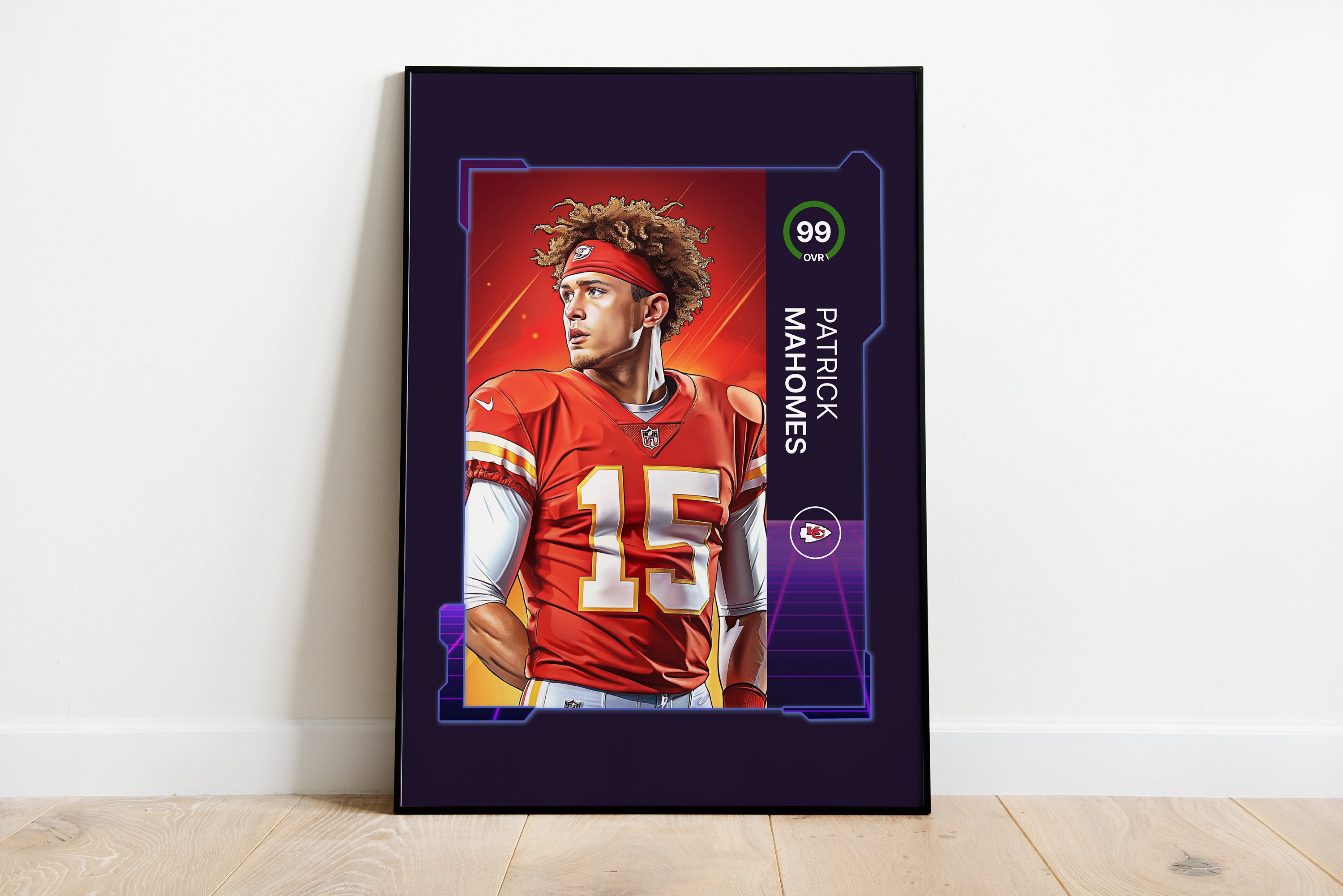 Patrick Mahomes MUT Card Poster, Kansas City Chiefs Poster, NFL Poster ...