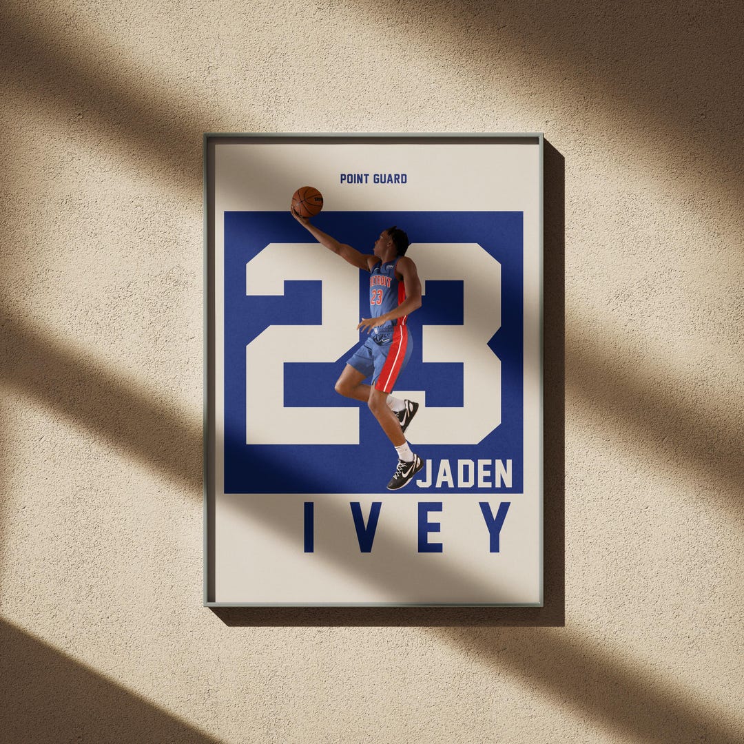 Jaden Ivey Poster, Basketball Print, Basketball Fan Gifts, Basketball ...