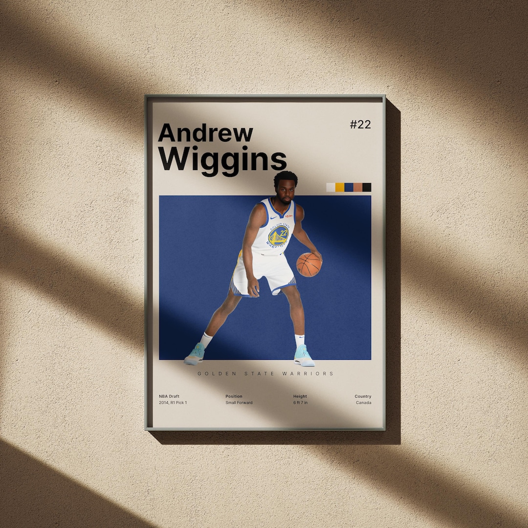 Andrew Wiggins Poster, Basketball Print, Basketball Fan Gifts ...