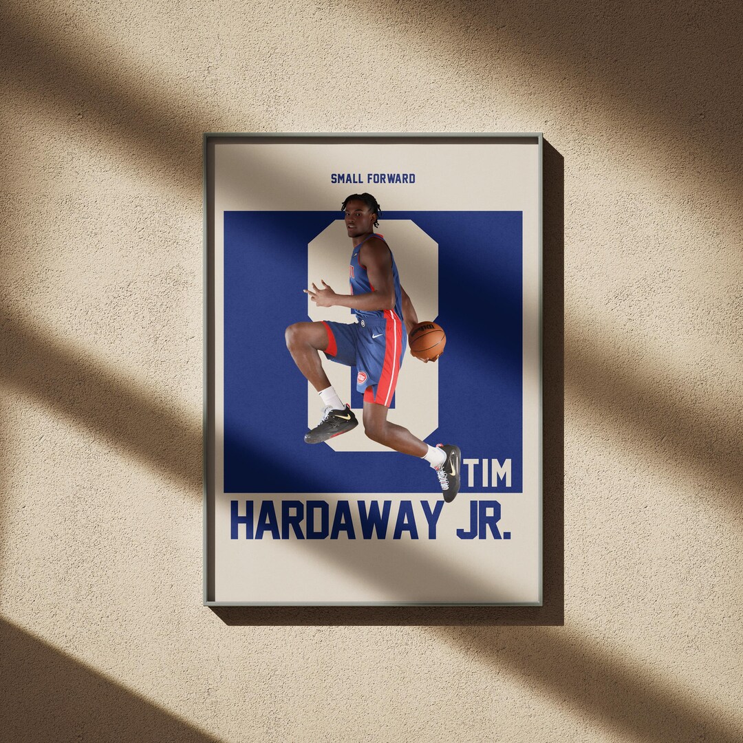 Tim Hardaway Jr. Poster, Basketball Print, Basketball Fan Gifts ...