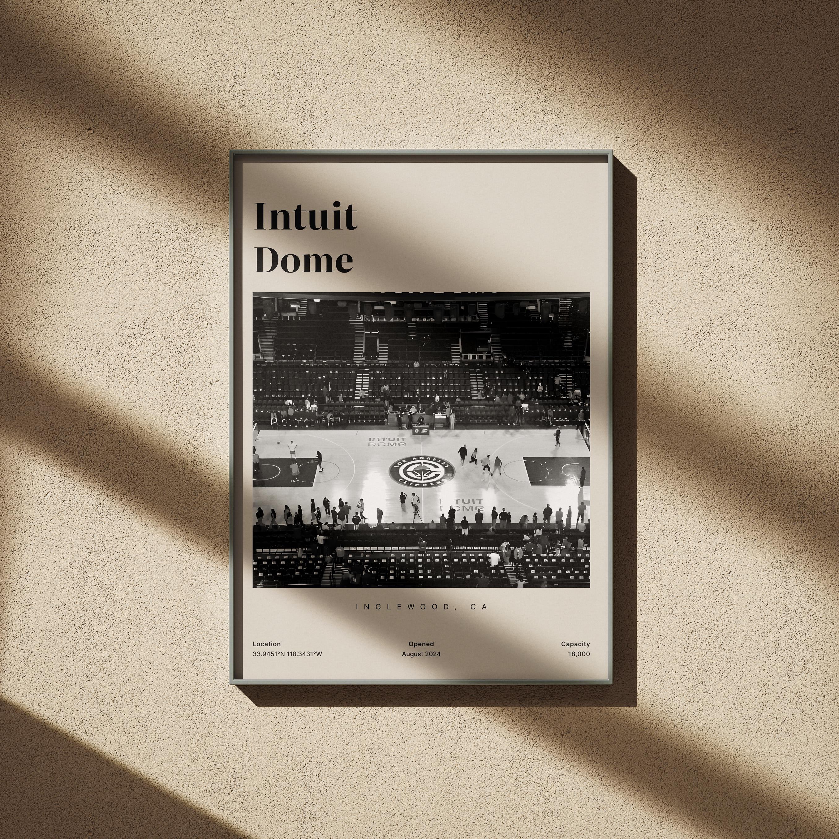 Intuit dome Stadium Poster, Basketball Print, Basketball Fan Gifts ...