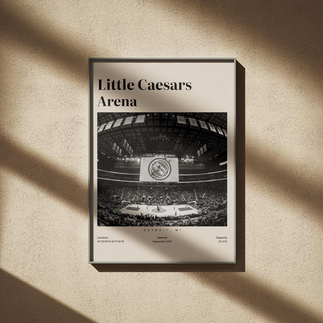 Little Caesars Arena Stadium Poster, Basketball Print, Basketball Fan ...