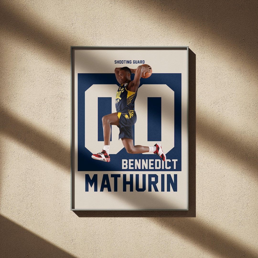 Bennedict Mathurin Poster, Basketball Print, Basketball Fan Gifts ...