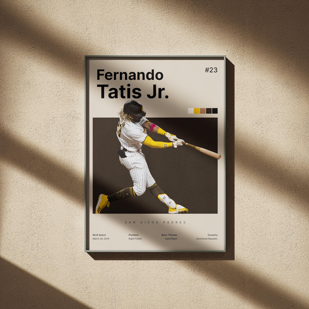 Fernando Tatis Jr. Poster, Baseball Canvas, Baseball Fan Gifts ...
