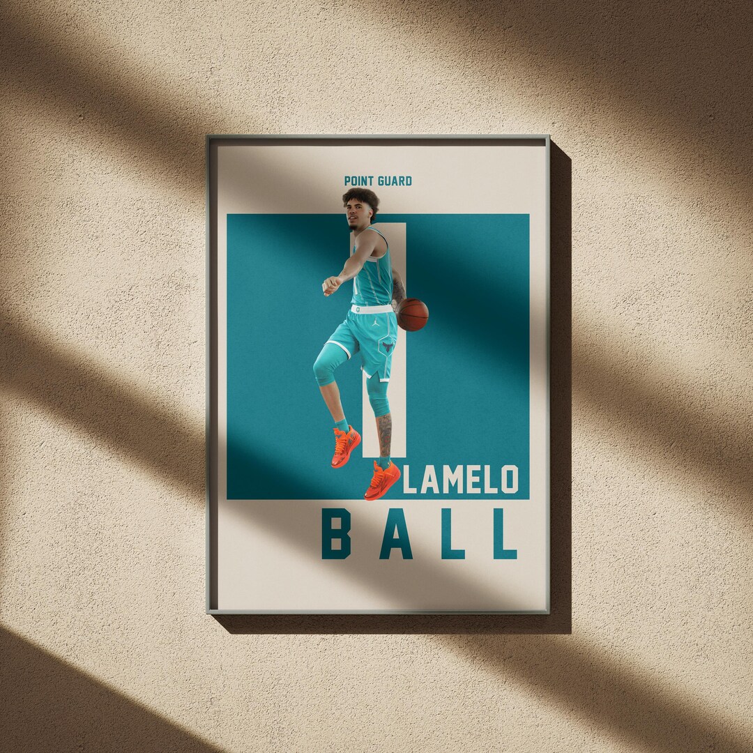 Lamelo Ball Poster, Basketball Print, Basketball Fan Gifts, Basketball ...