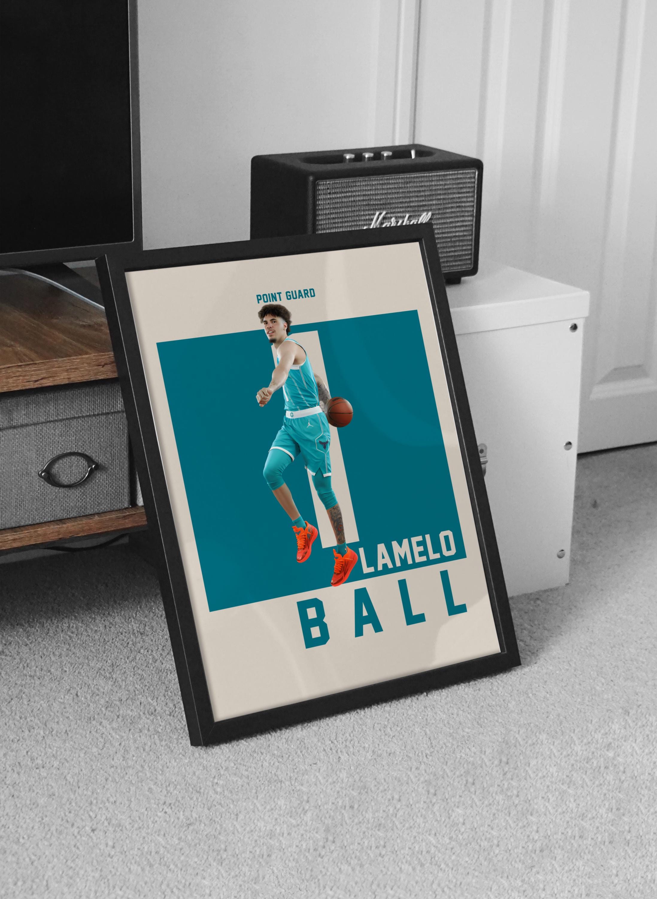 Lamelo Ball Poster, Basketball Print, Basketball Fan Gifts, Basketball ...