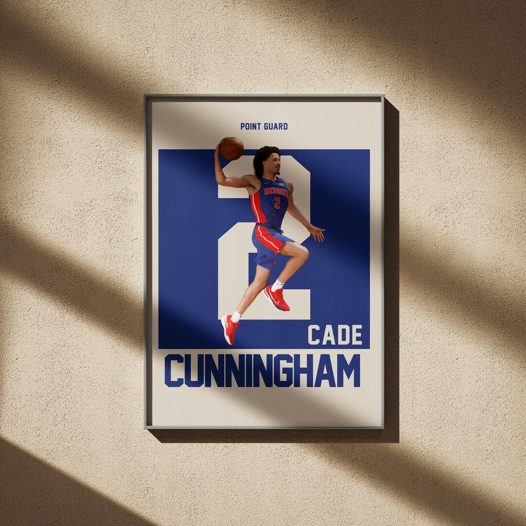 Cade Cunningham Poster, Basketball Print, Basketball Fan Gifts ...