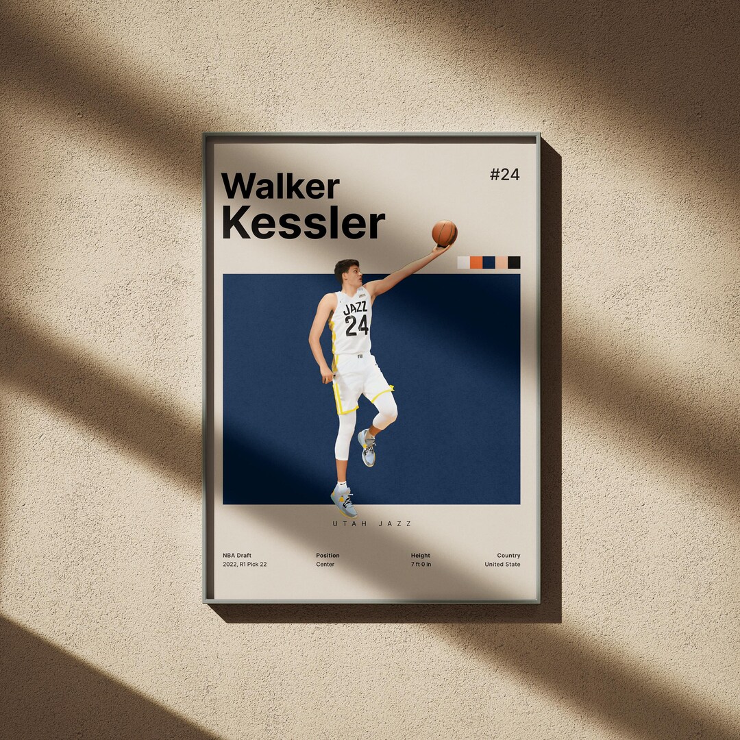 Walker Kessler Poster, Basketball Print, Basketball Fan Gifts ...